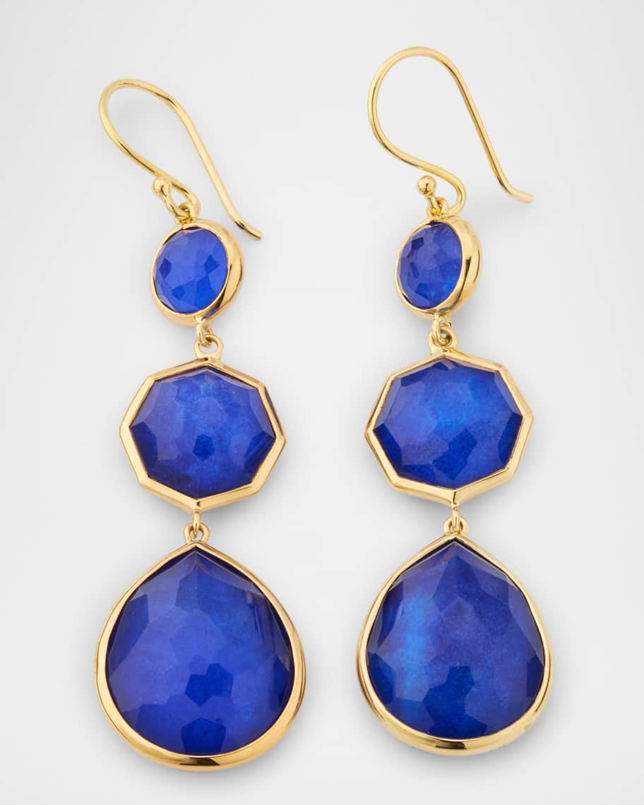 Ippolita Rock Candy Small Crazy 8s Lapis Doublet Earrings in 18K Gold ...