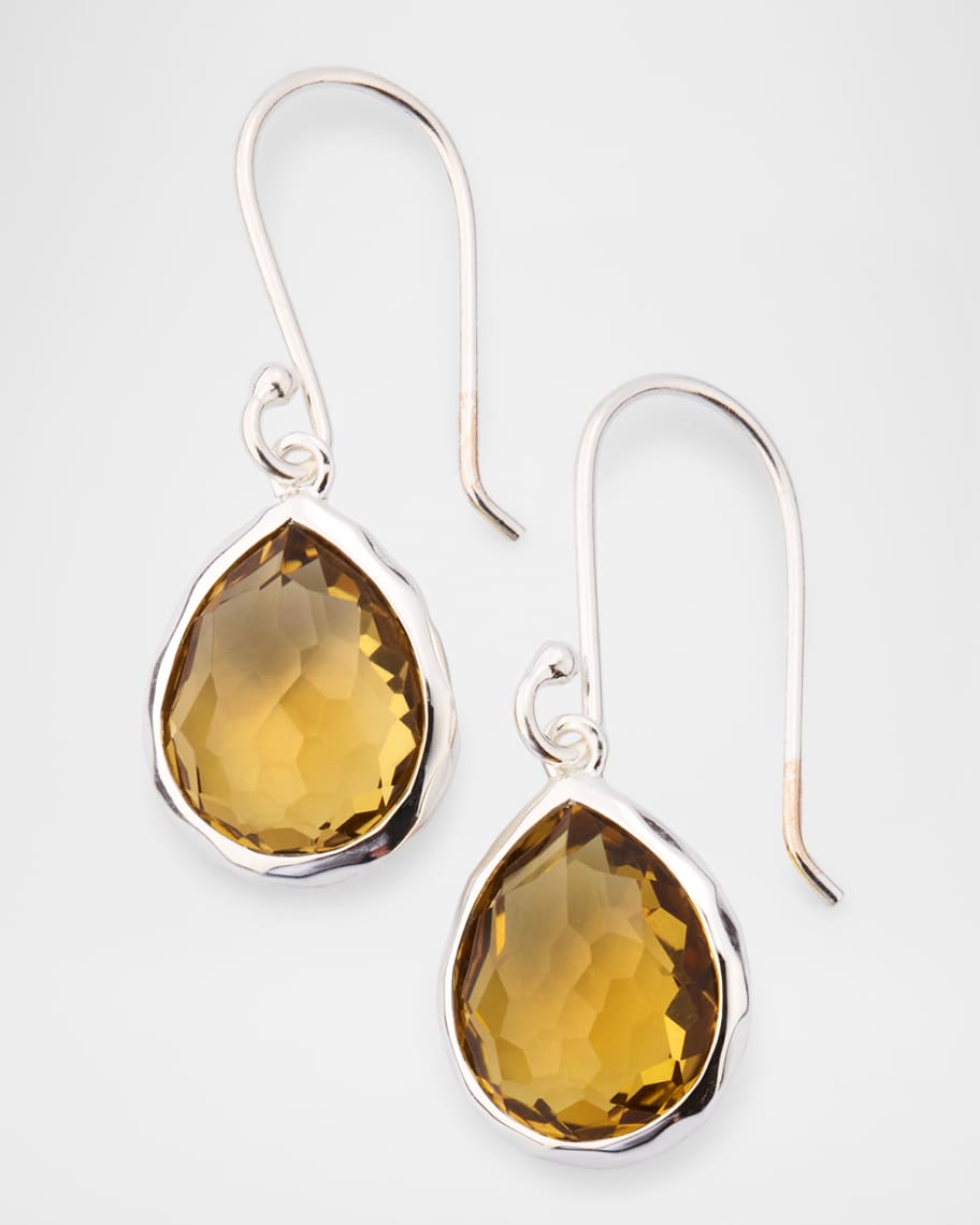 Ippolita Rock Candy Teeny Cognac Citrine Teardrop Earrings in Sterling ...