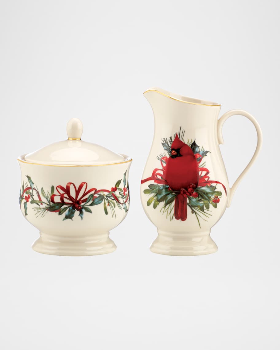 Lenox Winter Greetings Sugar & Creamer Set | Neiman Marcus