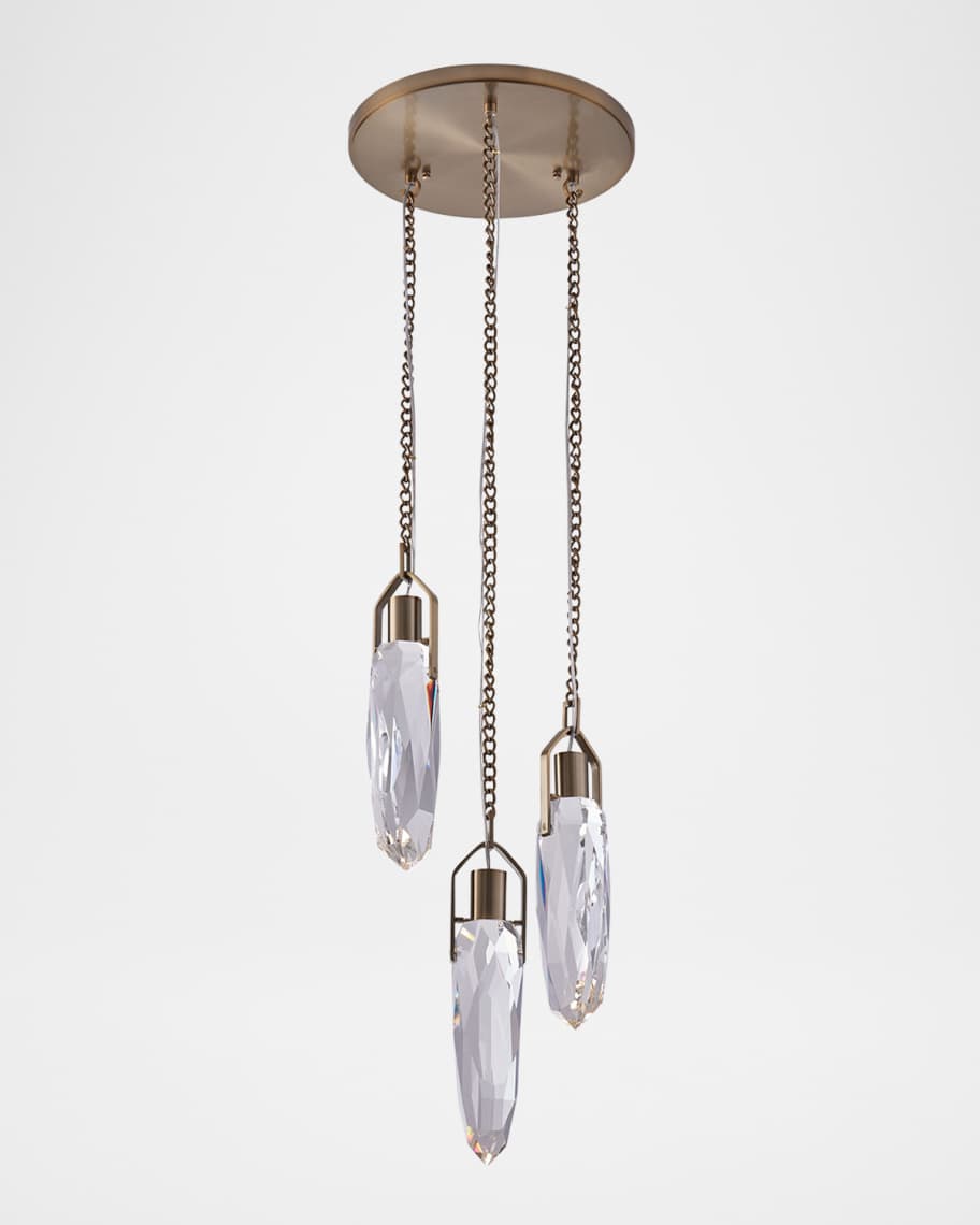 Kalco Lighting Diamante 3-Light Crystal Chandelier, 14" | Neiman Marcus