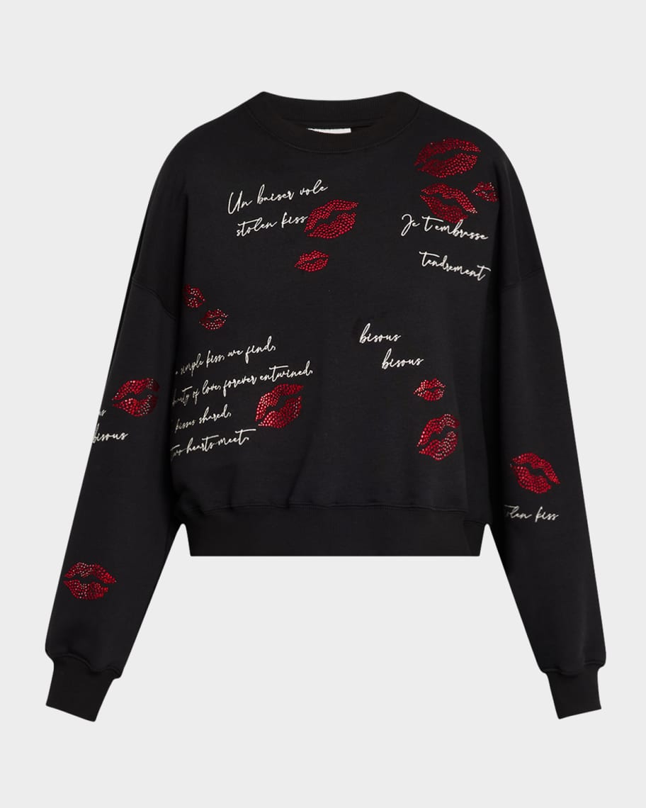 Cinq a Sept Brandy Kissing Booth Sequined Pullover | Neiman Marcus