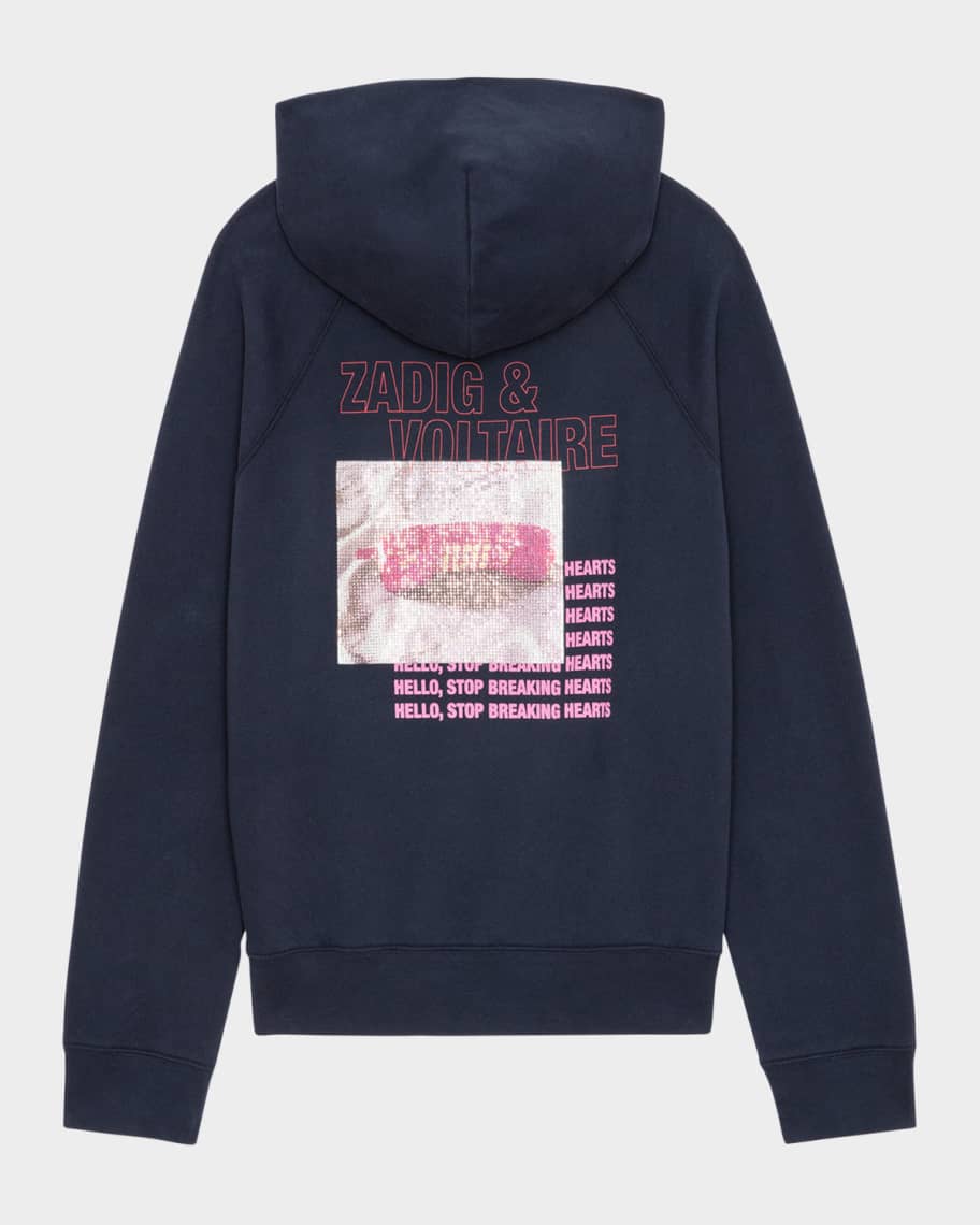 Zadig & Voltaire Georgy Photo Print Hoodie | Neiman Marcus