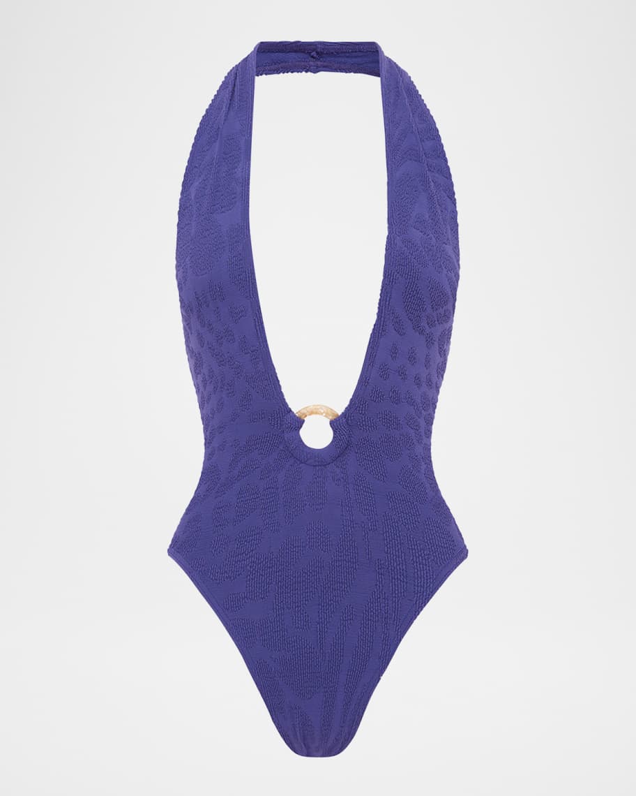 bond-eye swim Sapphire Animalia Tatiana One-Piece Swimsuit | Neiman Marcus