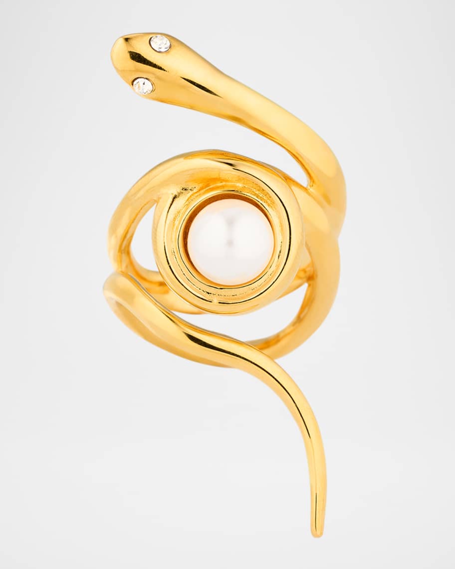 Oscar de la Renta Snake Statement Ring | Neiman Marcus