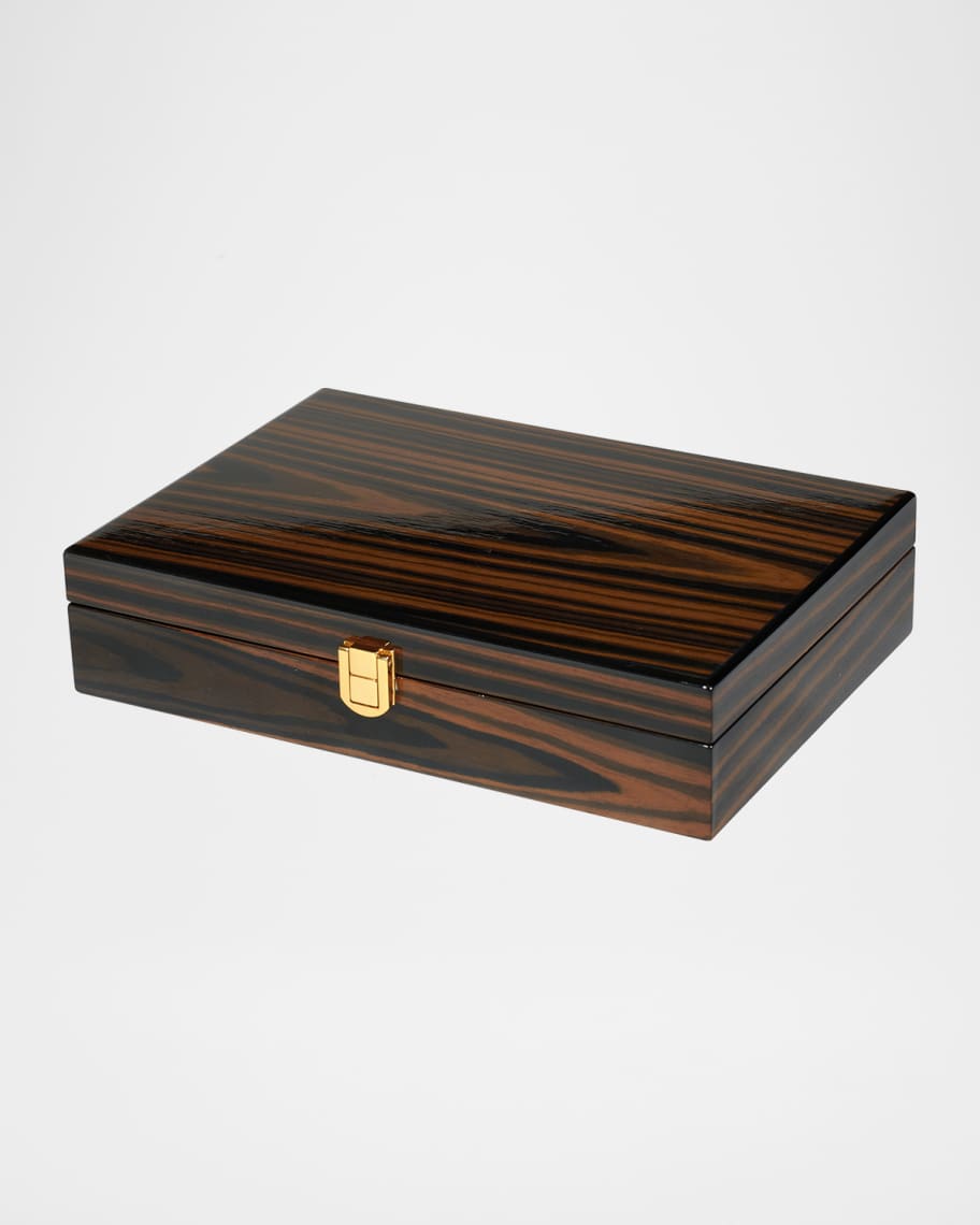 Tizo Polished Wood Poker Box Set | Neiman Marcus