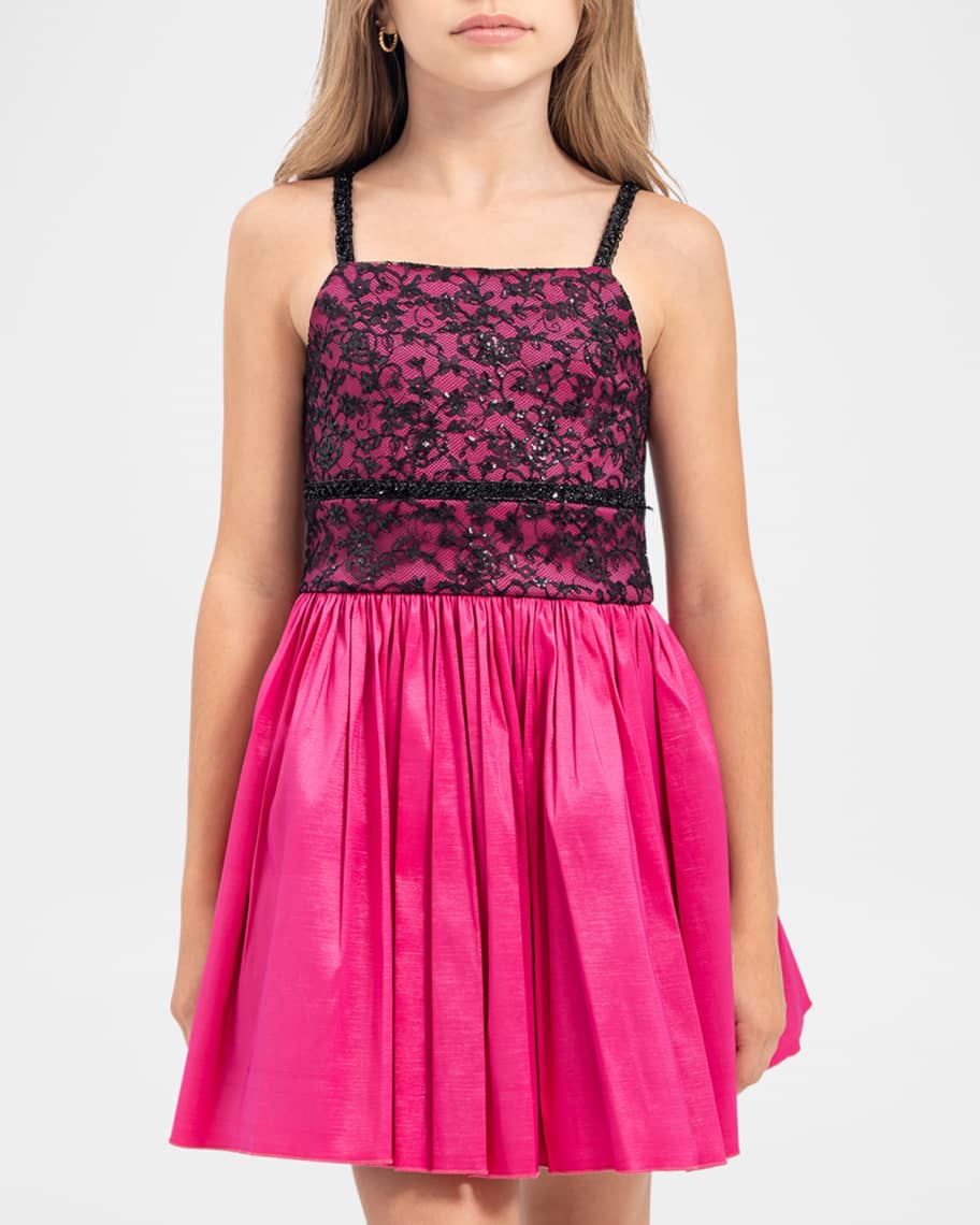 Zoe Girl's Everleigh Dress W/ Embelished Lace Bodice, Size 7-16 ...