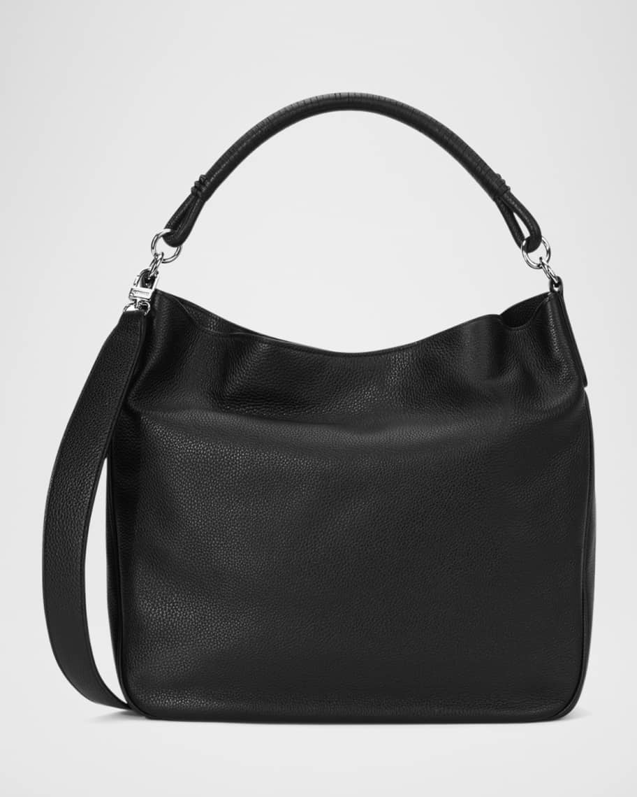 STAUD Perry Calf Leather Hobo Bag | Neiman Marcus