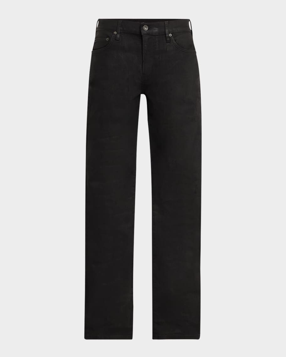 John Varvatos Men's Slim-Fit Coated Denim Jeans | Neiman Marcus