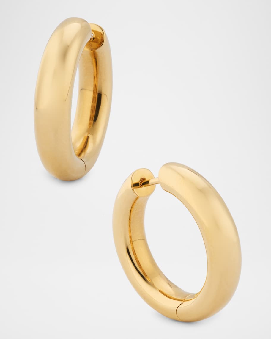 Anita Ko 18K Yellow Gold Plain Cosmo Hoop Earrings | Neiman Marcus