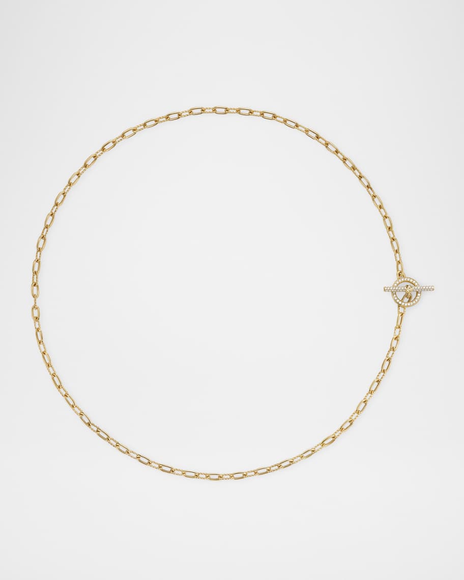 David Yurman Madison Chain Necklace with Diamonds in 18K Gold, 3mm, 17 ...