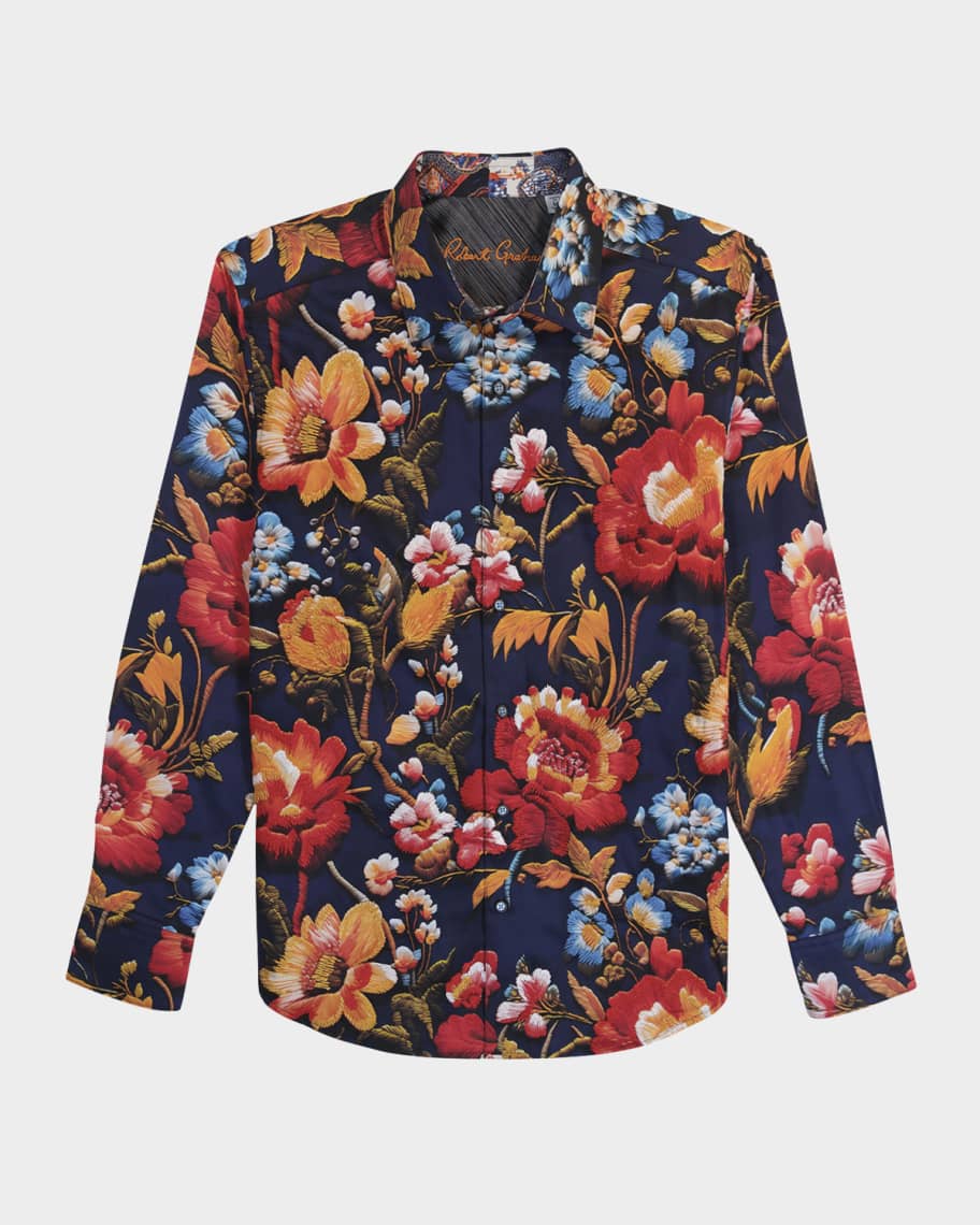 Robert Graham Men's Manchester Floral Sport Shirt | Neiman Marcus