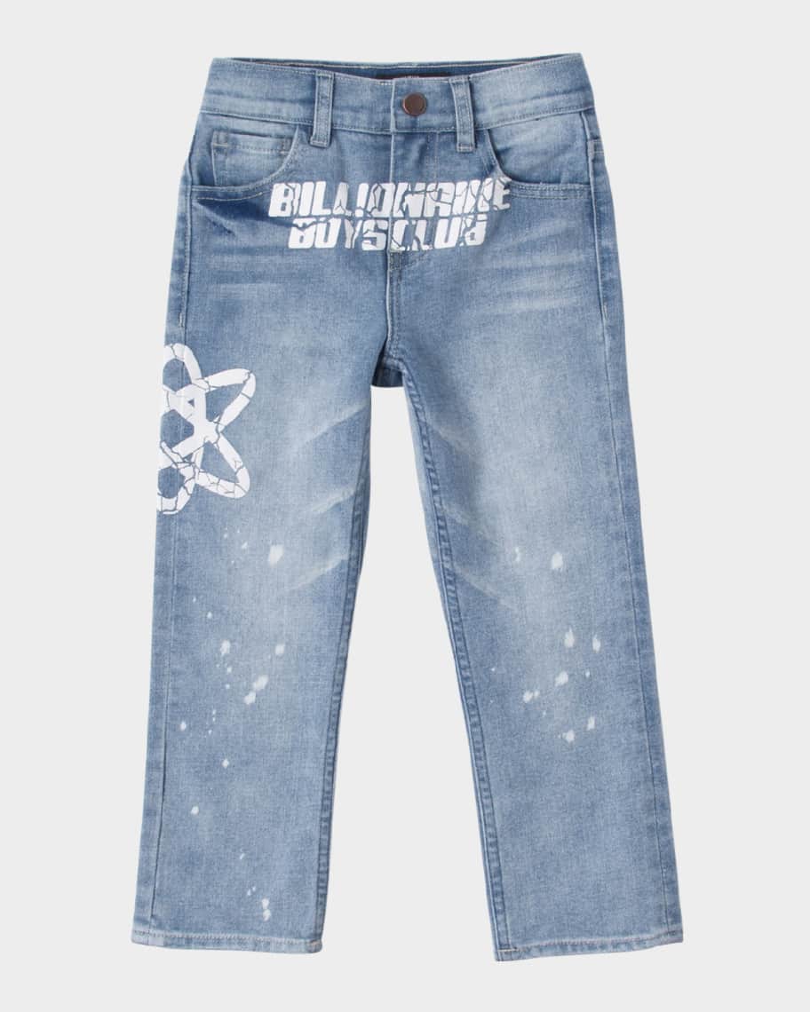 Billionaire Boys Club Boy's Mind Logo-Print Jeans, Size 2-10 | Neiman ...