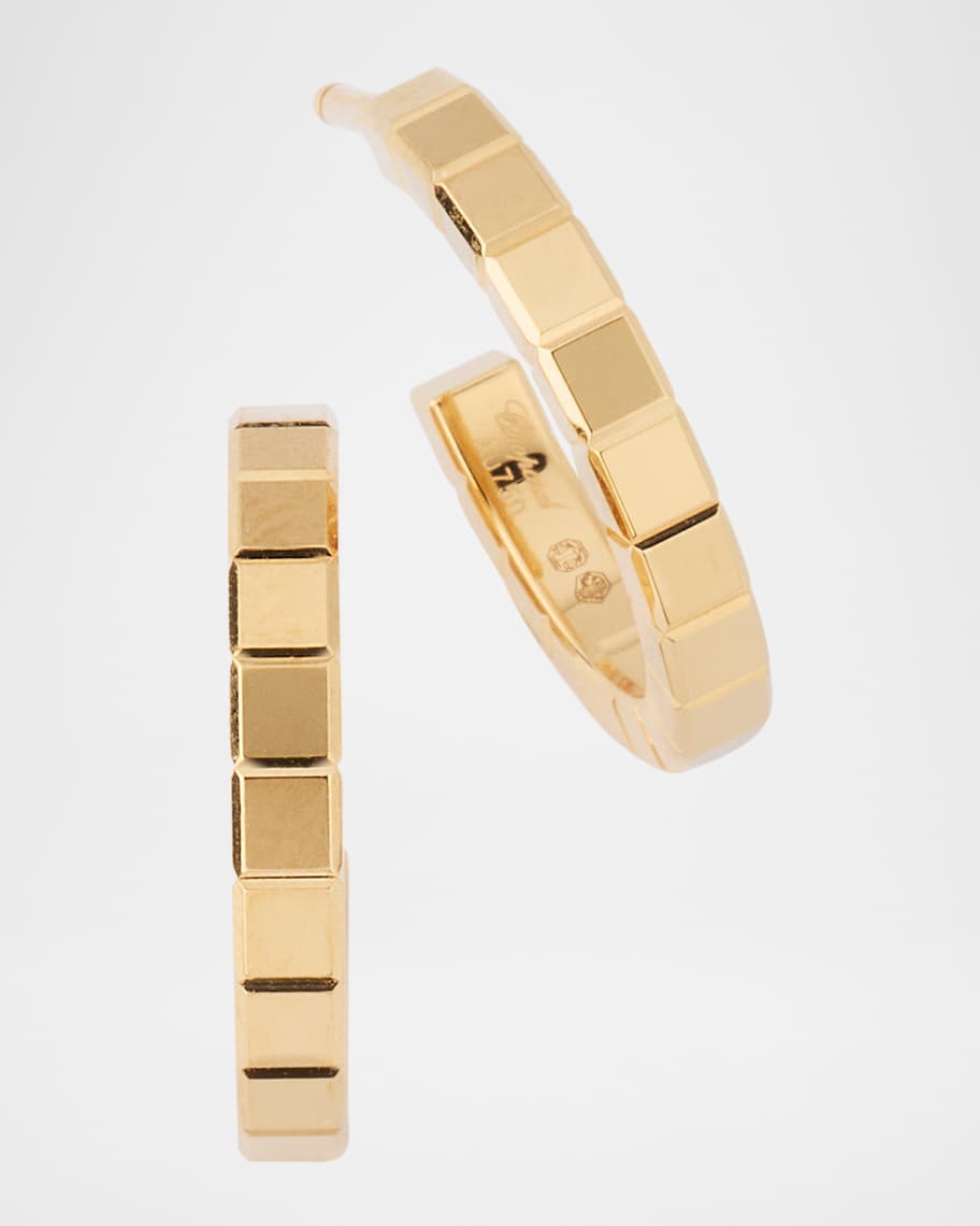 Chopard Ice Cube 18K Gold Mini Hoop Earrings | Neiman Marcus