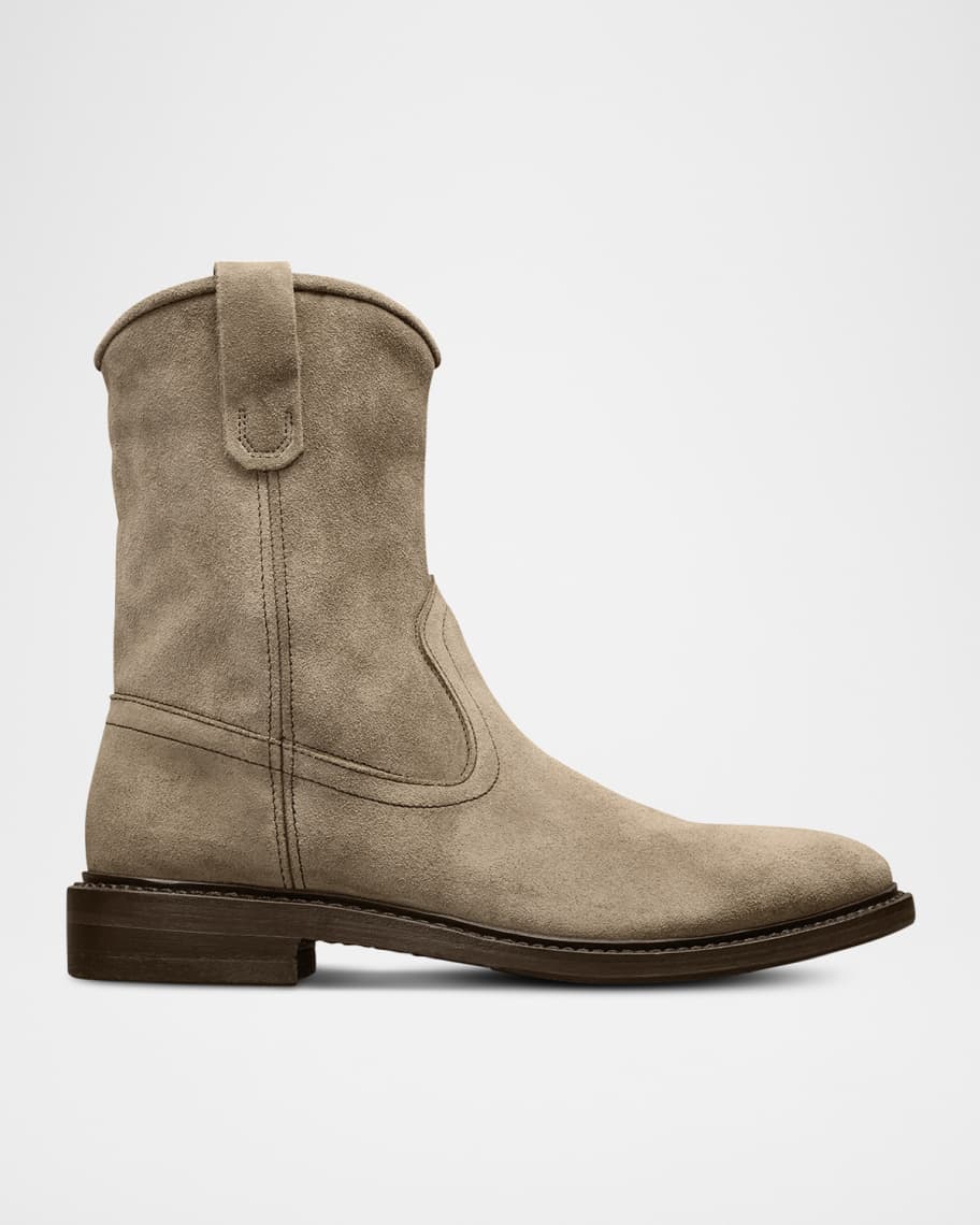 Allen Edmonds Men's Dallas Suede Roper Low Boots | Neiman Marcus