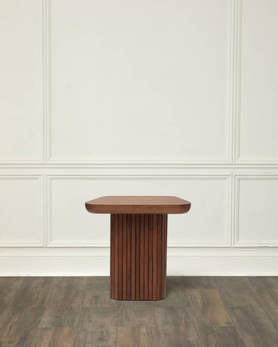 Interlude Home Carabelle Side Table, Walnut | Neiman Marcus