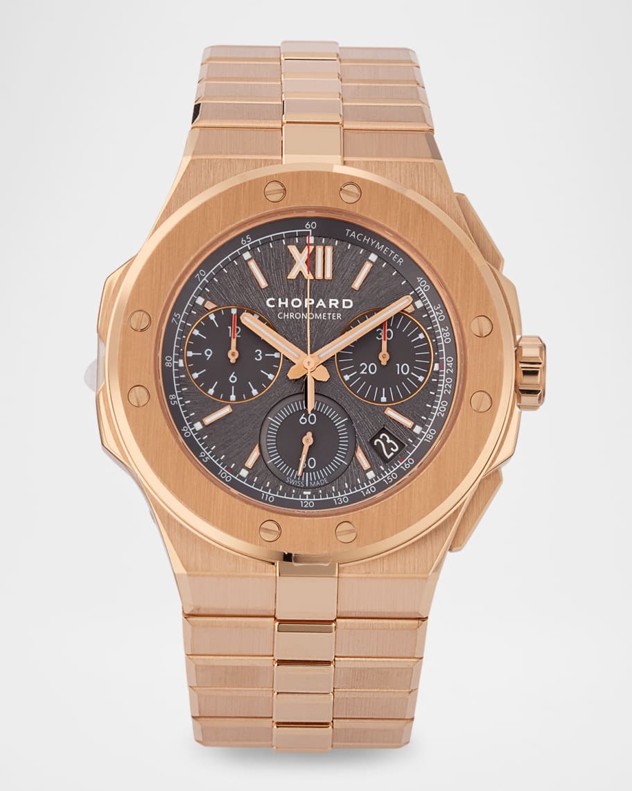 Chopard Alpine Eagle 44mm 18K Rose Gold Gray Dial Chrono Watch | Neiman ...