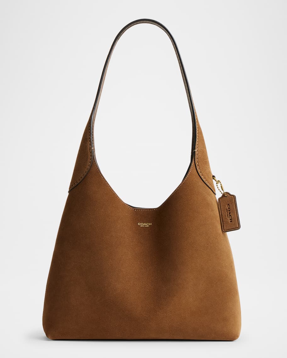 Coach Brooklyn 28 Suede Shoulder Bag | Neiman Marcus