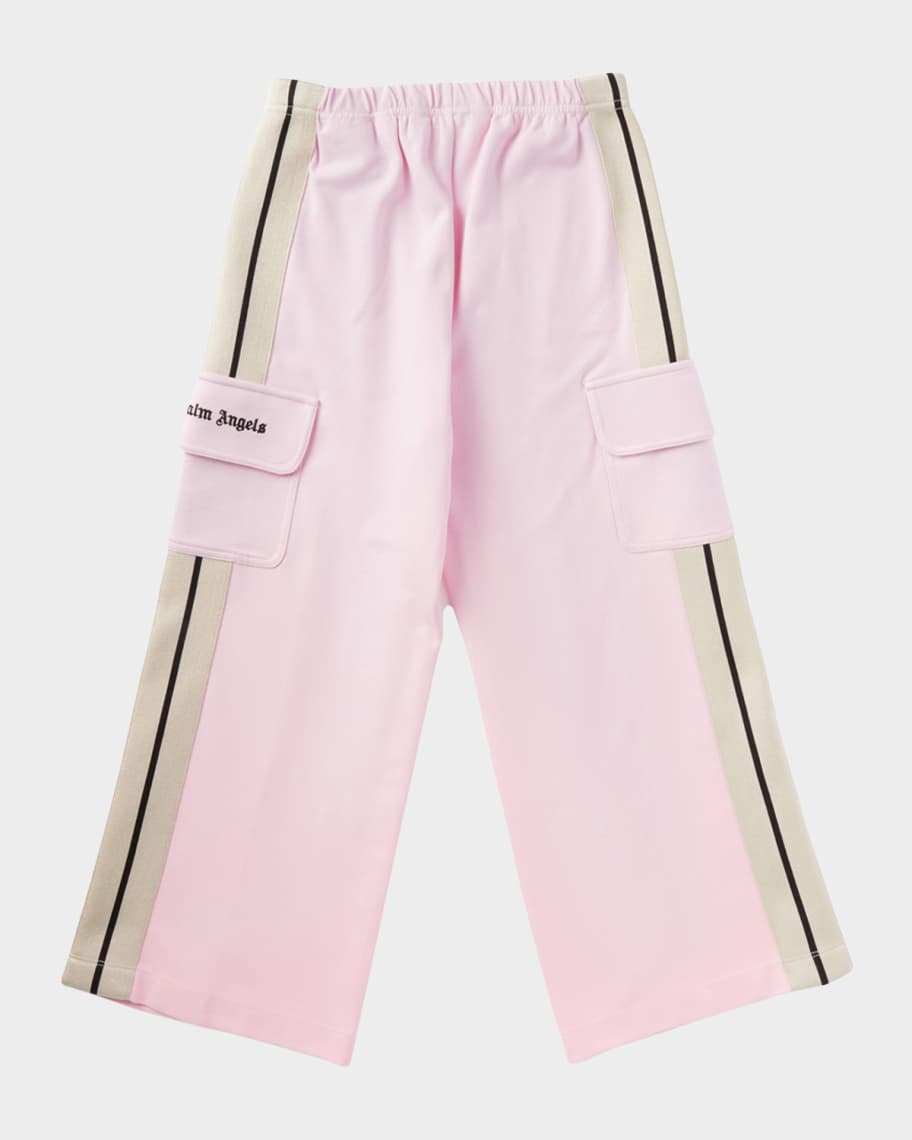 Palm Angels Girl's Wide Leg Track Cargos, Size 4-12 | Neiman Marcus