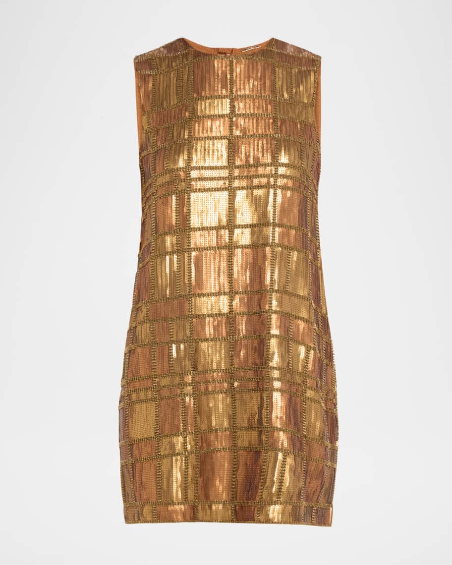 Alexis Emani Sequined Mini Shift Dress | Neiman Marcus
