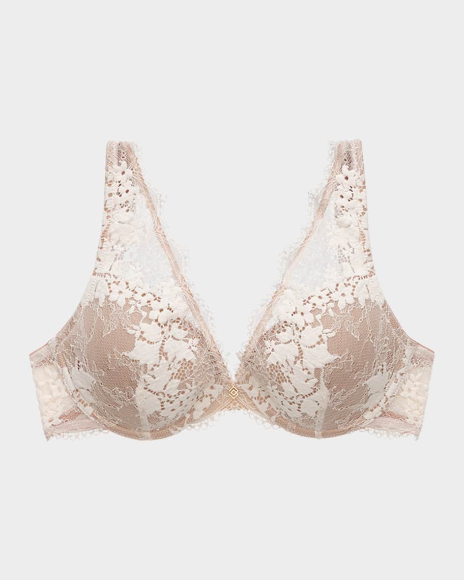 ThirdLove All Day Lace Uplift Plunge Bra | Neiman Marcus