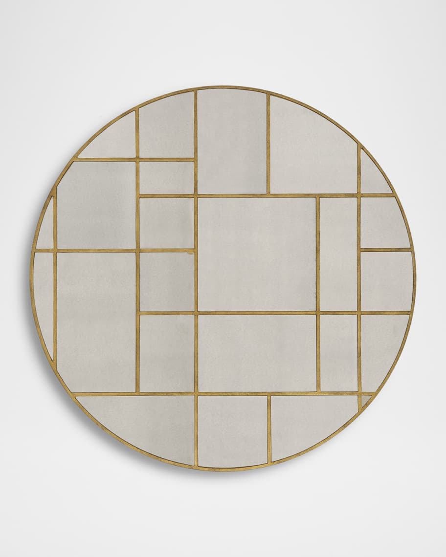 Geometric Round Mirror | Neiman Marcus