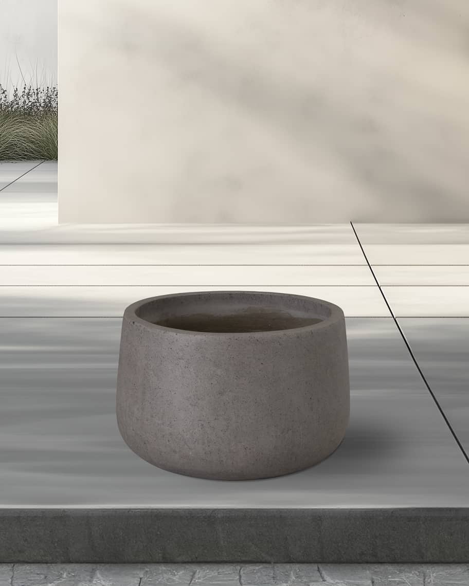 Emissary Trading Low Opus Terrazzo Gray 20" Planter | Neiman Marcus