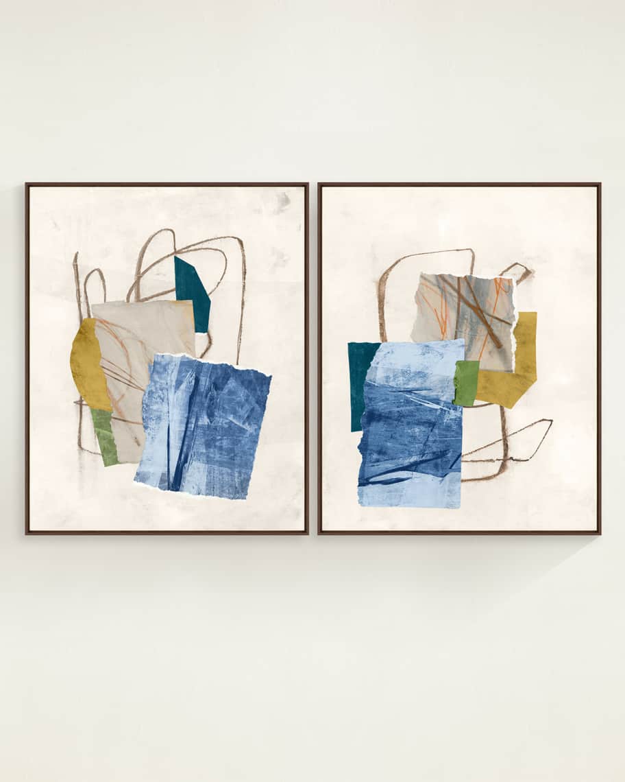 "Bold Expression" Framed Giclees by Richard Ryder, 41" x 51" - Set of 2 ...