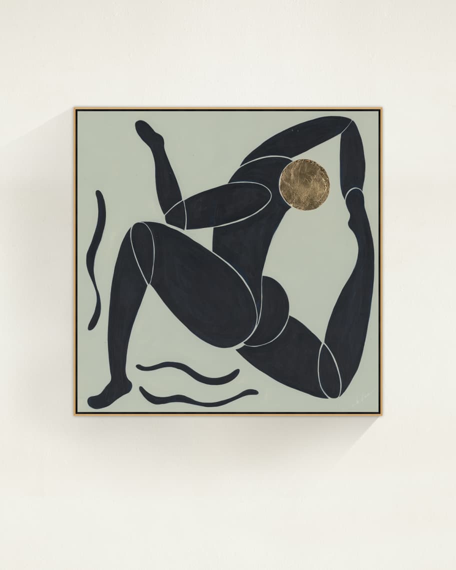 "Deco Figure I" Framed Giclee by Bella Lane, 41" x 41" | Neiman Marcus