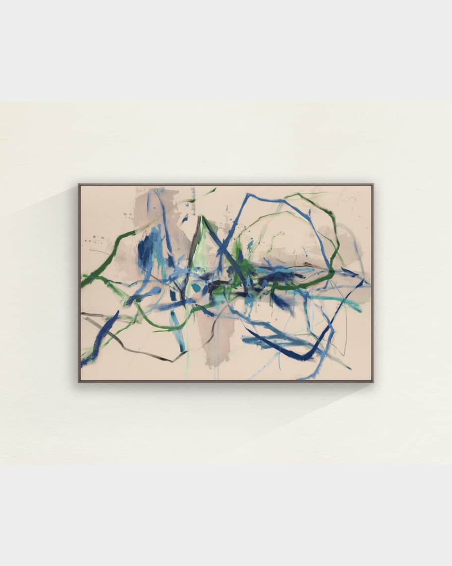 "Haywire" Framed Giclee by Fern Cassidy, 61" x 41" | Neiman Marcus