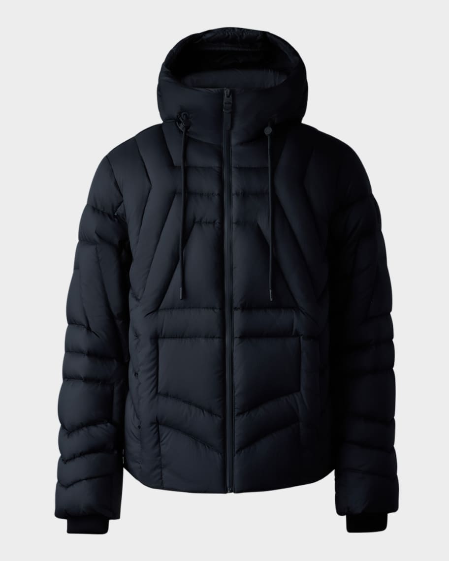 Mackage Men's Luke Geometrical Quilt Jacket | Neiman Marcus