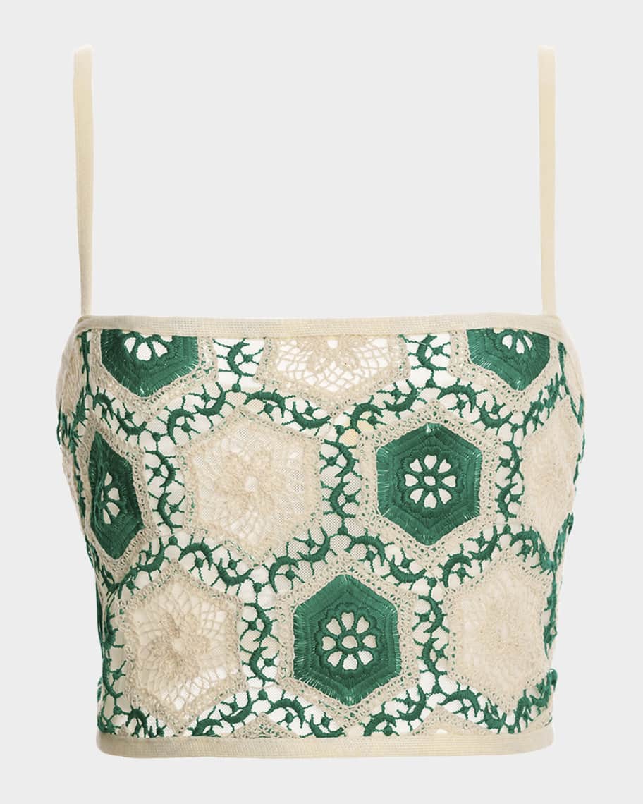 Agua Bendita Ventura Vicky Crop Top | Neiman Marcus