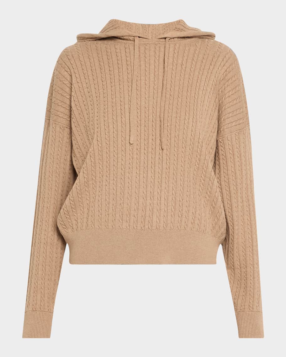 SIMKHAI Cable-Knit Hoodie | Neiman Marcus