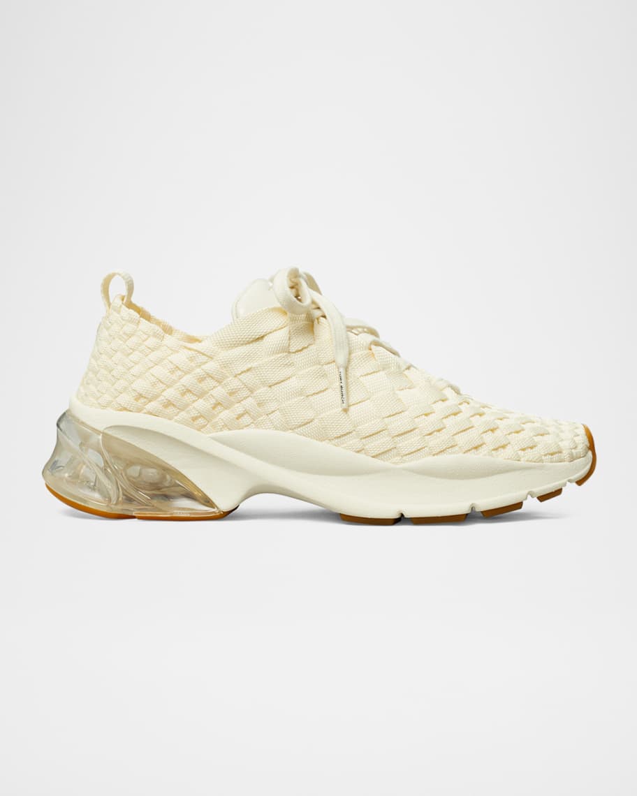 Tory Burch Good Luck Woven Trainer Sneakers | Neiman Marcus
