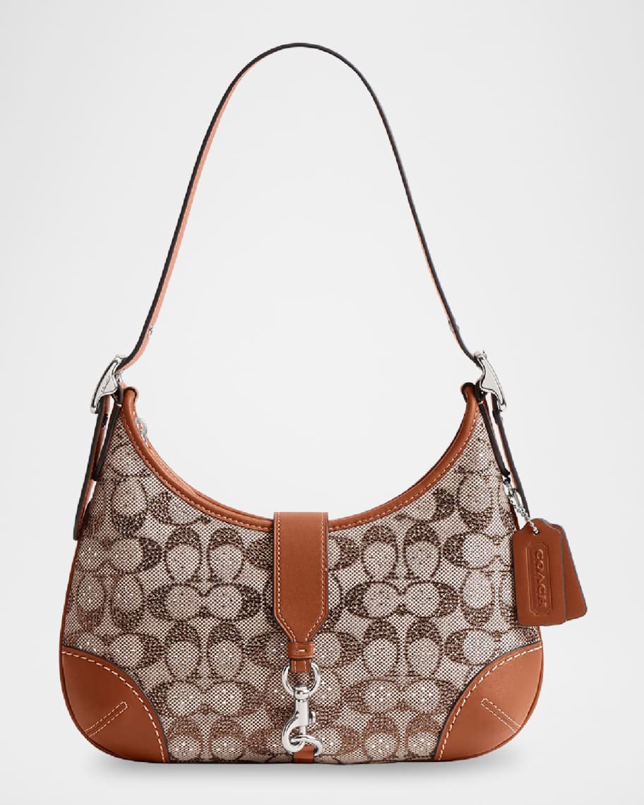 Coach The Coach Originals Hamptons Crystal Signature Jacquard Hobo Bag ...