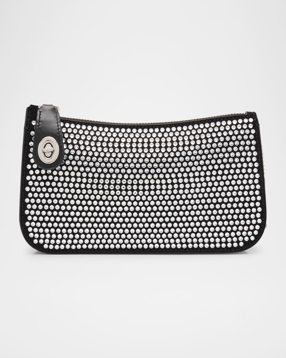 Coach Penn Crystal Zip Shoulder Bag | Neiman Marcus