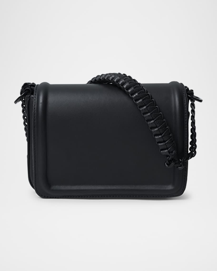 Callista Mini Box Flap Leather Shoulder Bag | Neiman Marcus