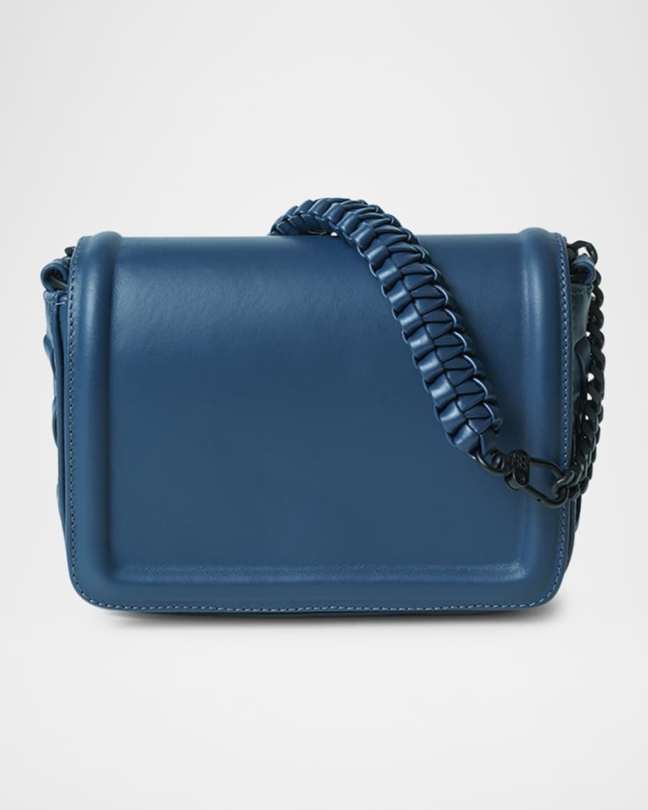 Callista Mini Box Flap Leather Shoulder Bag | Neiman Marcus