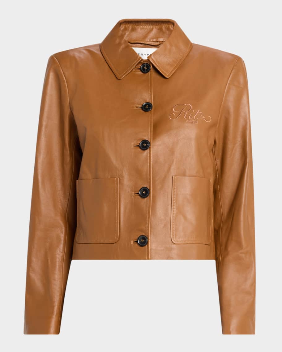 FRAME FRAME x Ritz Paris Femme Leather Jacket | Neiman Marcus