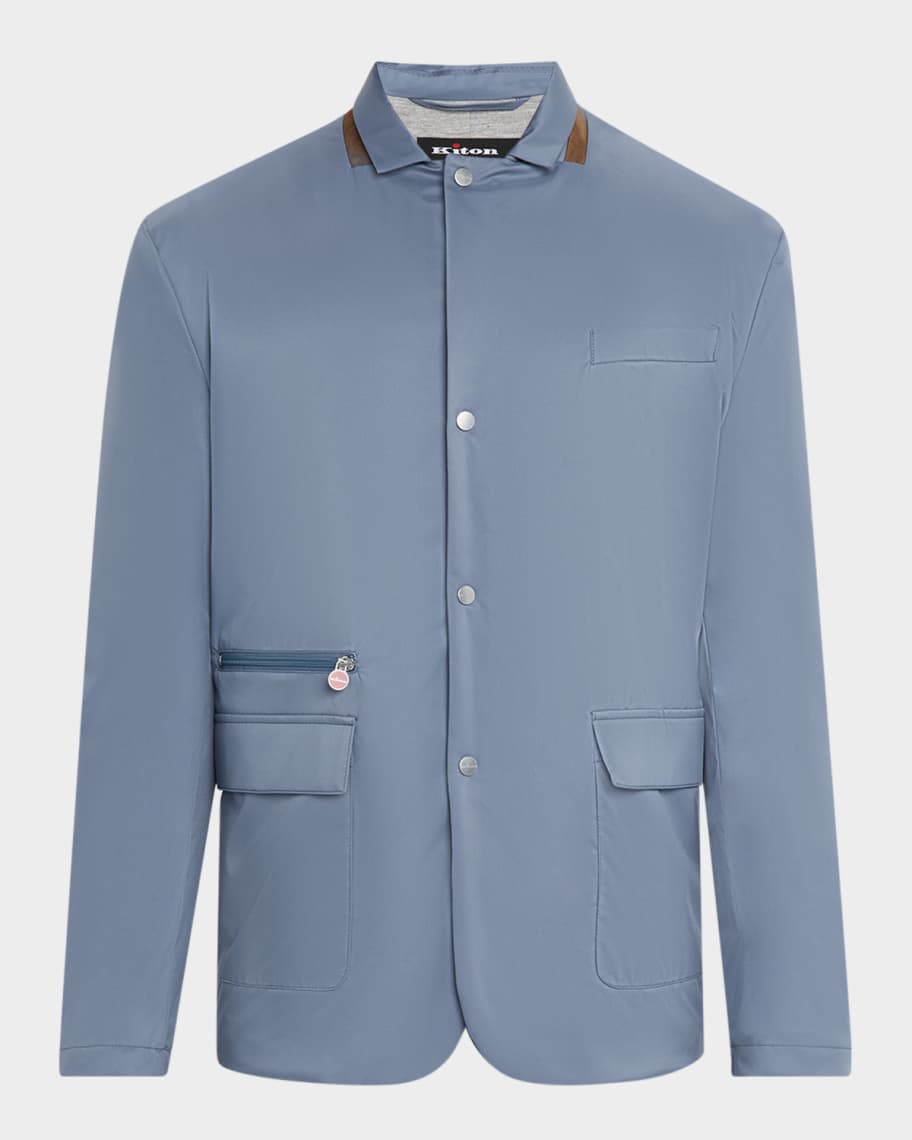Kiton Men's Full-Zip Blazer | Neiman Marcus