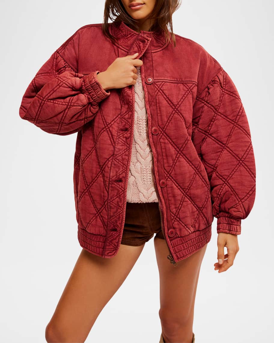 Free People Juno Quilted Jacket | Neiman Marcus