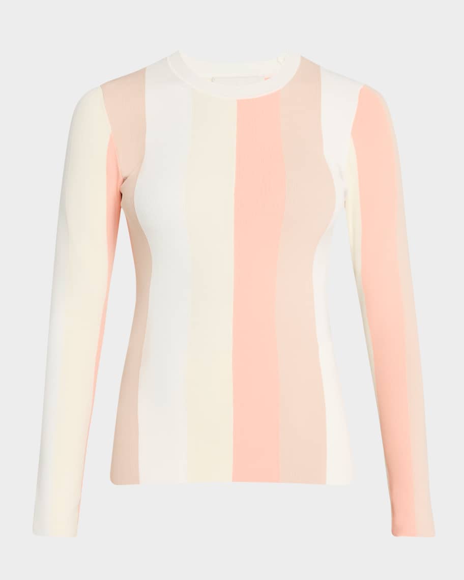 3.1 Phillip Lim Long-Sleeve Color Block Top | Neiman Marcus