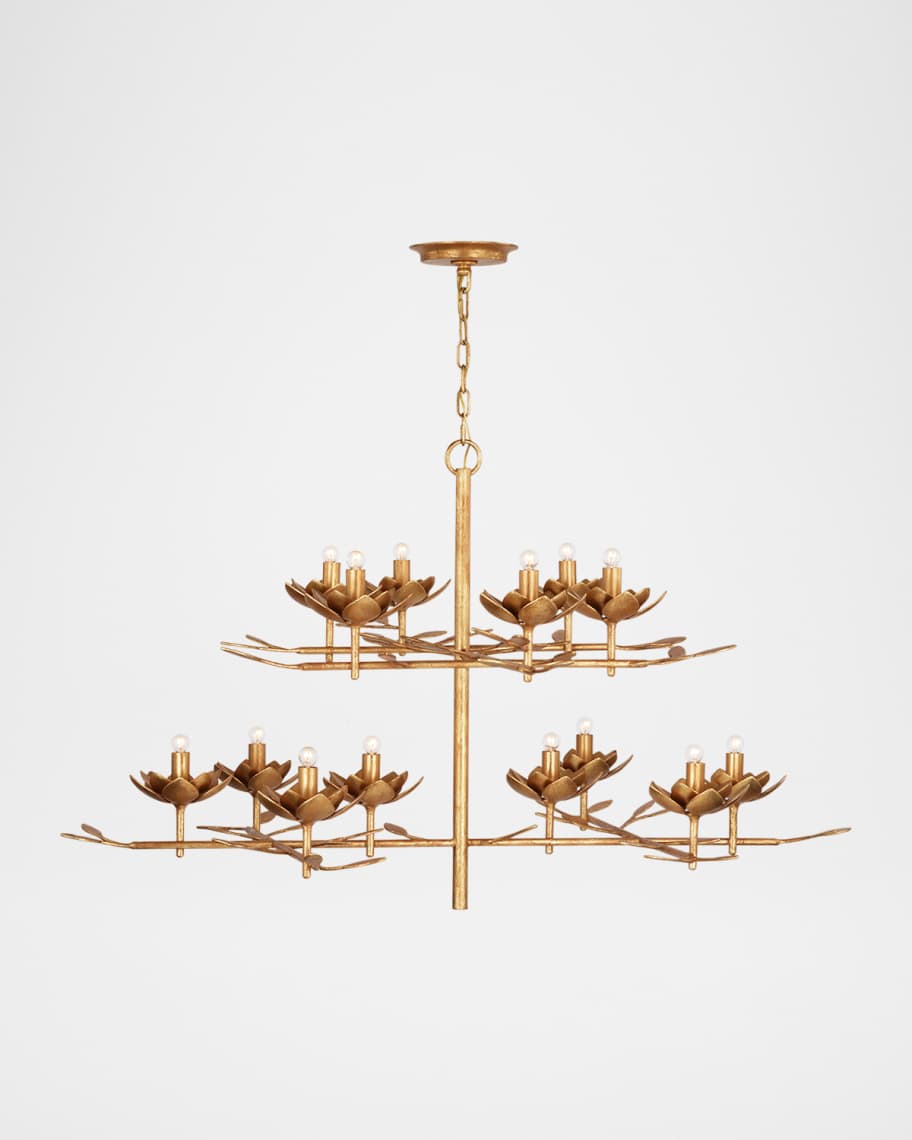 Visual Comfort Signature Clementine 53" 14-Light Tiered Chandelier by ...