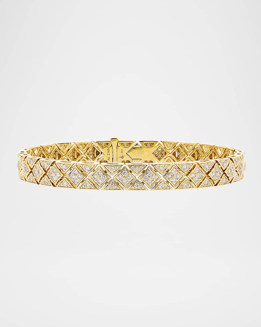 Al Zain Jewelry 18K Yellow Gold Fluidity High Jewelry Bracelet with ...