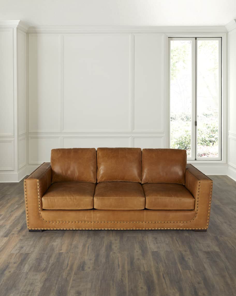 Bradington-Young Peralta Leather Sofa, 87" | Neiman Marcus