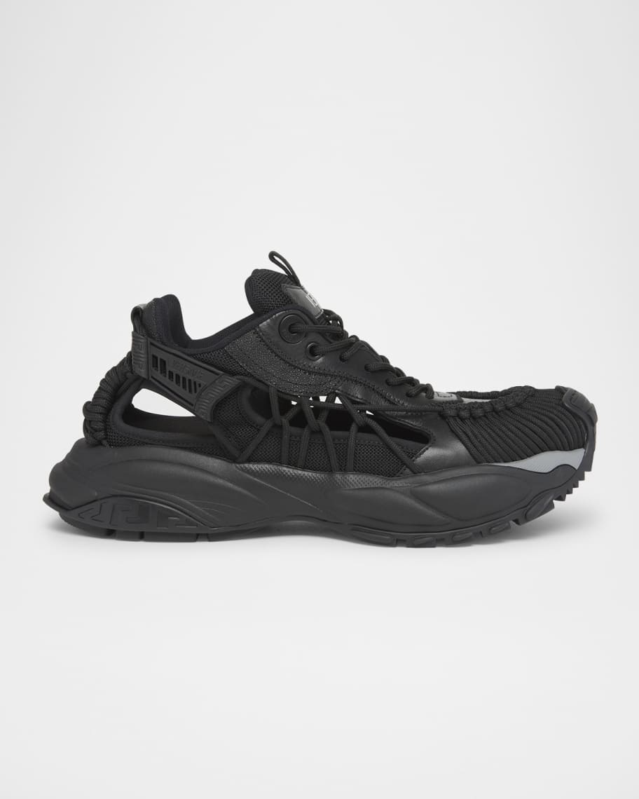 Versace Mercury M_VS_01 Knotted Cutout Sneakers | Neiman Marcus