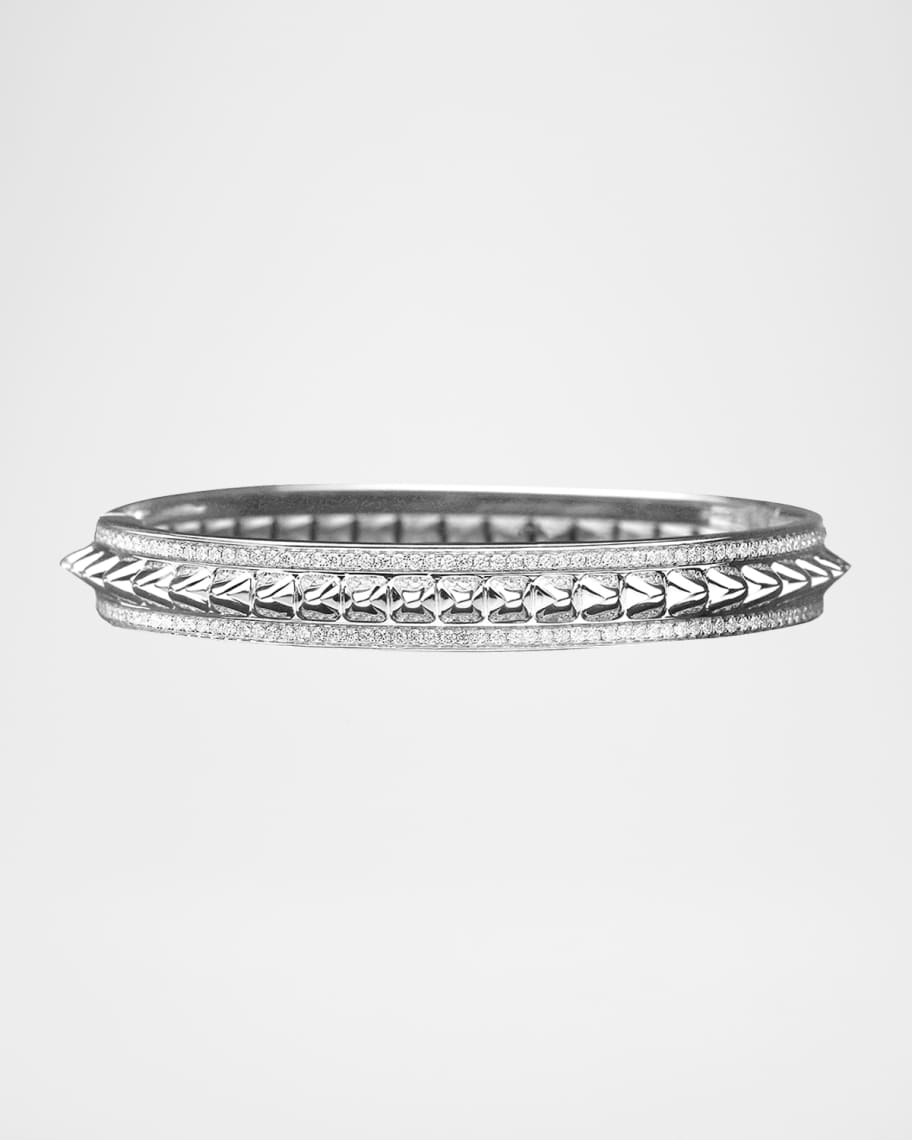 Al Zain Jewelry Hab El Hayl 18K White Gold Diamond Bangle | Neiman Marcus