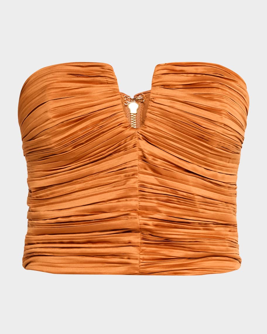 Cult Gaia Maria Plisse Top | Neiman Marcus