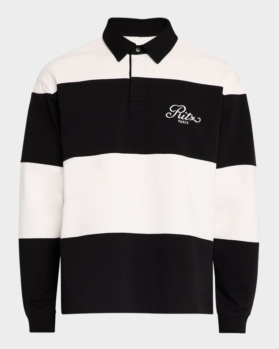 FRAME x Ritz Paris x Ritz Paris Men's Colorblock Rugby Shirt | Neiman ...