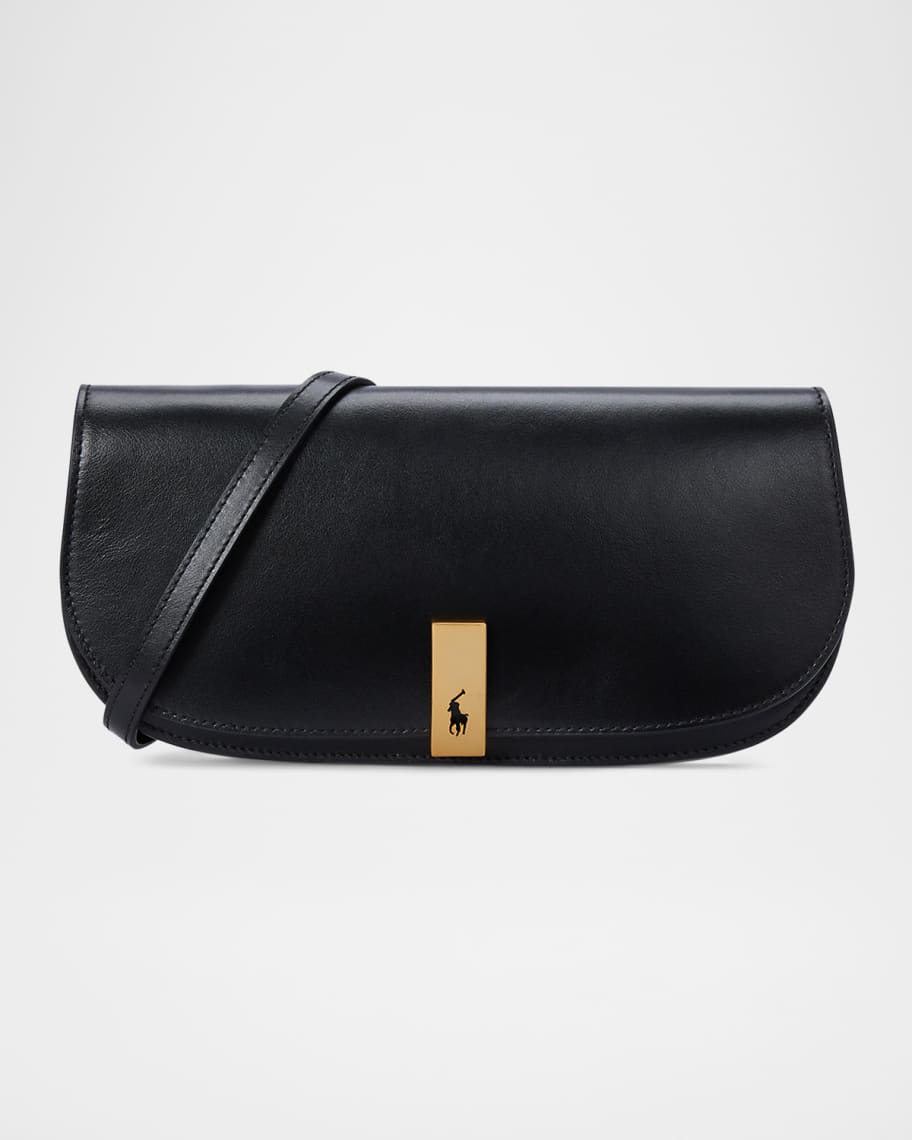 Polo Ralph Lauren Polo ID Medium Leather Clutch Bag | Neiman Marcus