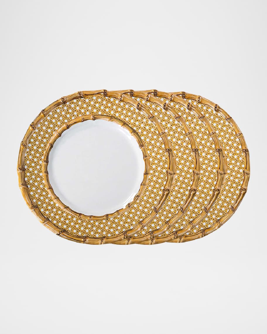 Juliska Bamboo Caning Melamine Dessert/Salad Plates, Set of 4 | Neiman ...